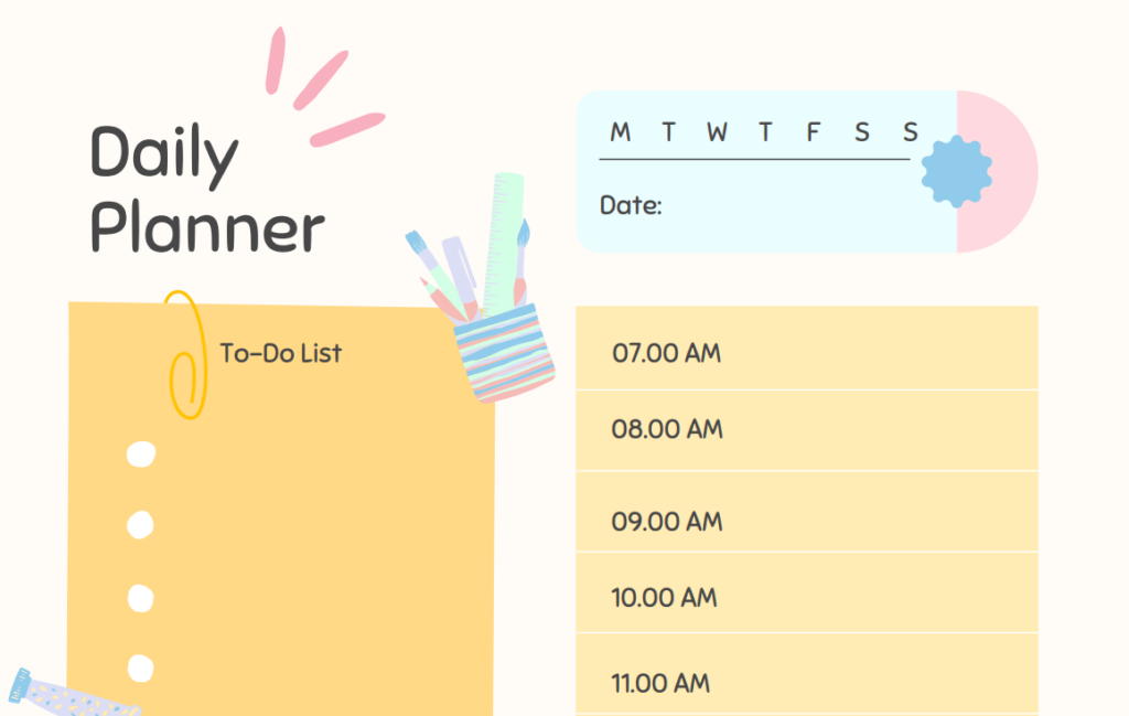 Momilove Activities Daily schedule for kids